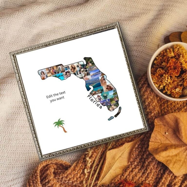 Florida Map Photo Template