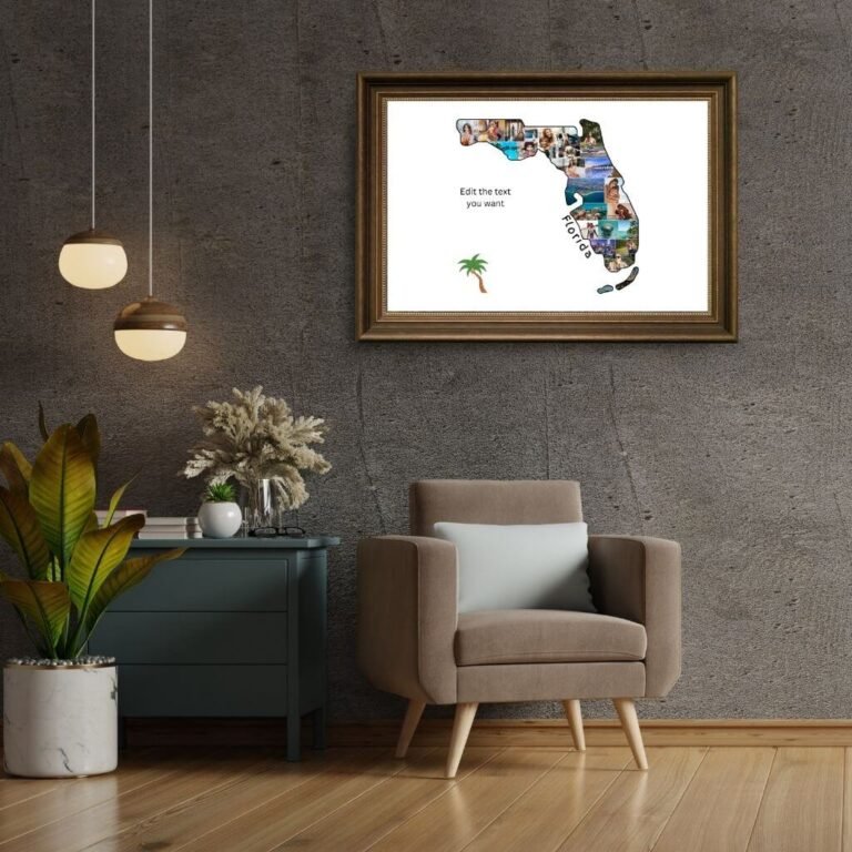 Florida Map Photo Template